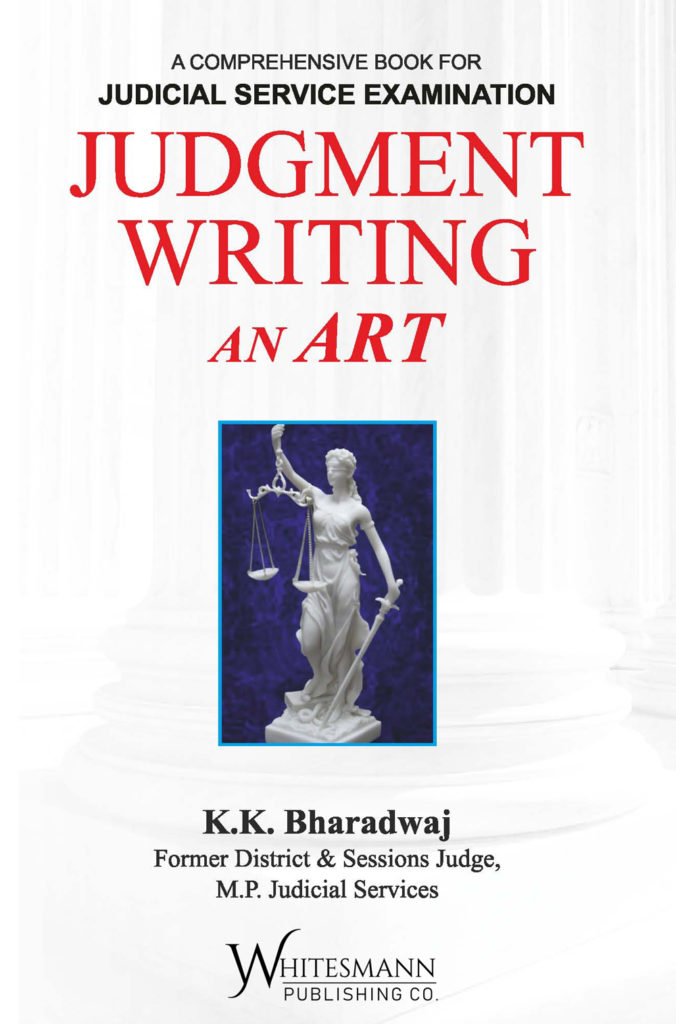 JUDGEMENT WRITING AN ART – Whitesmann Publishing