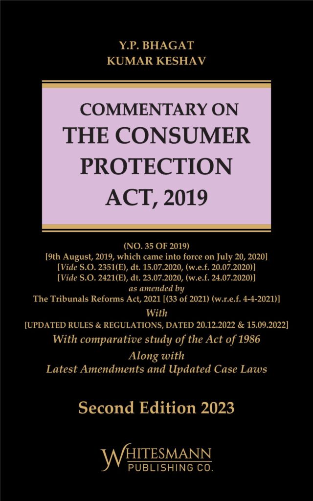 Commentary on The Consumer Protection Act, 2019 – Whitesmann Publishing